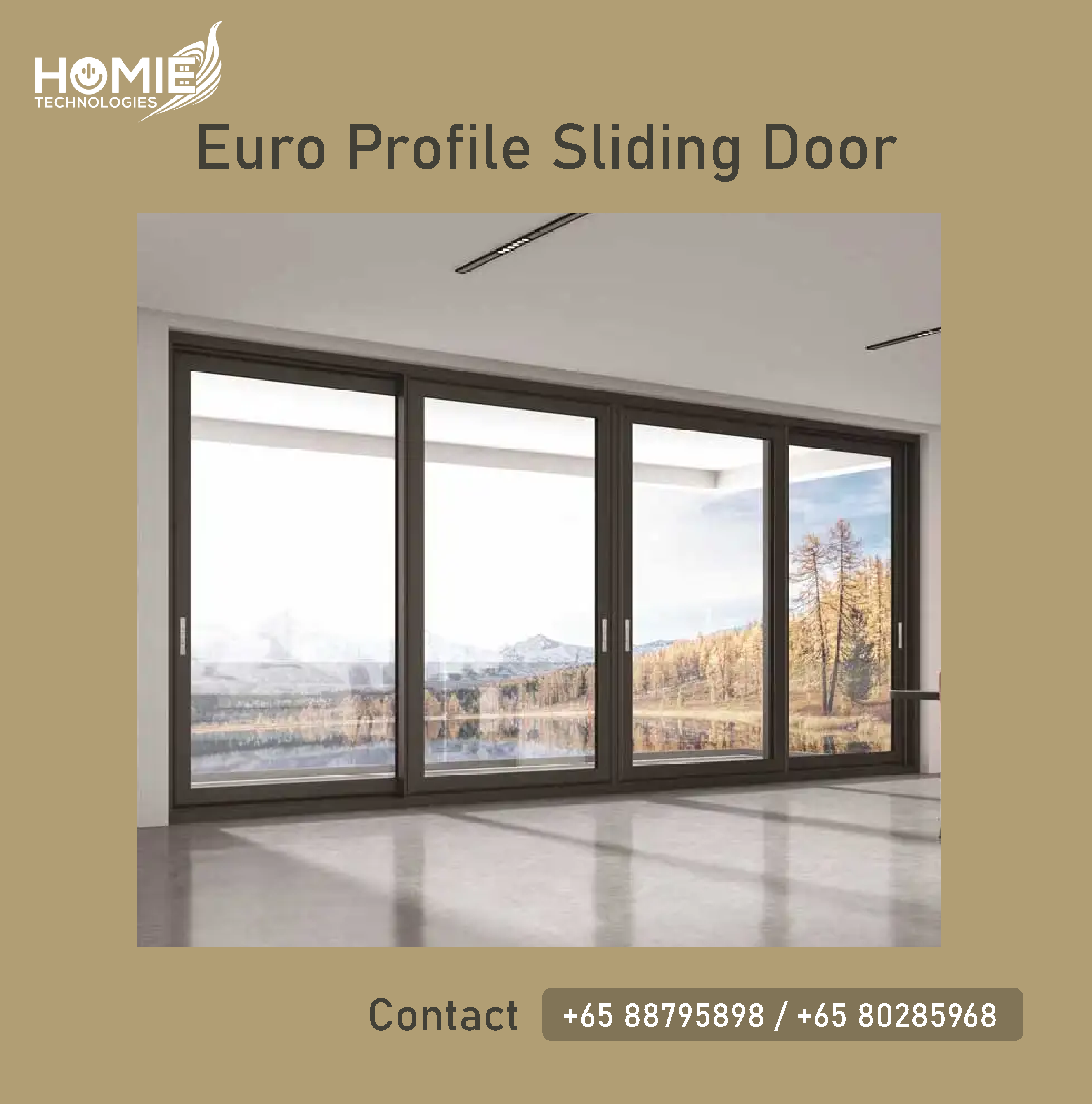 Euro Profile Sliding Door – Homie Technologies