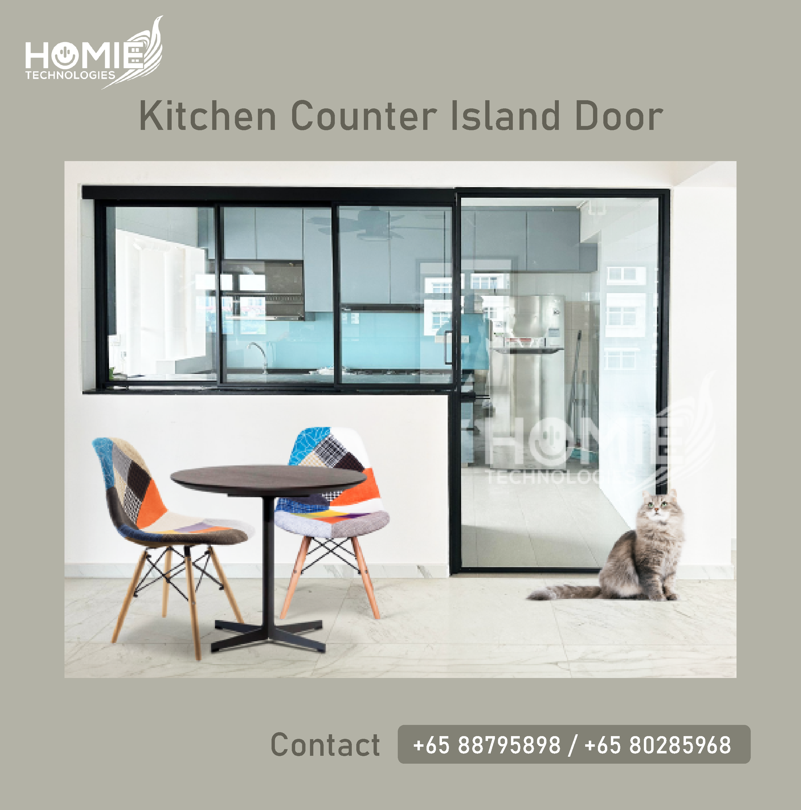 Kitchen Countertop Island Door – Homie Technologies