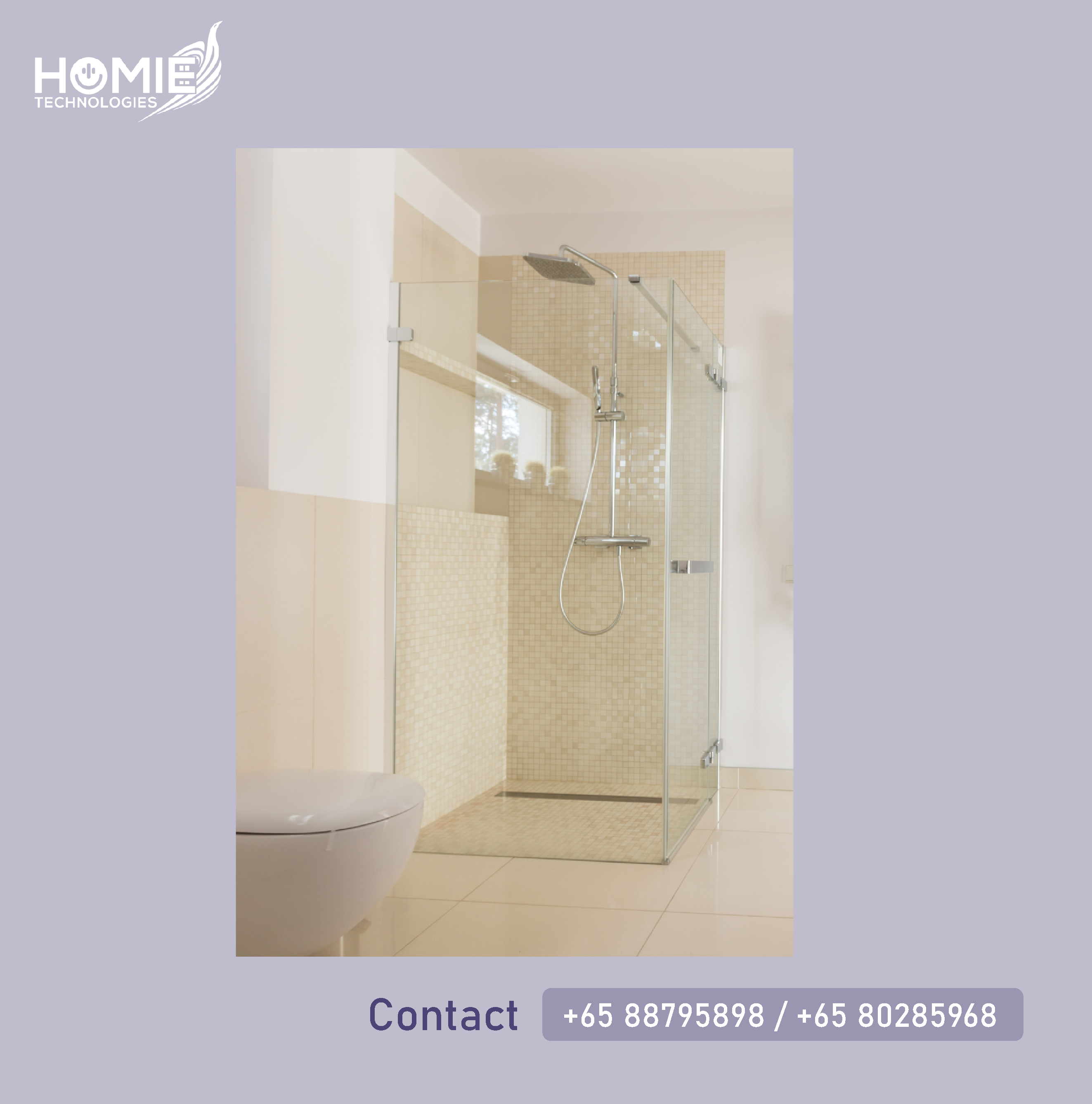 Tempered Glass Shower Screen (Swing/ Sliding/ Fixed Panel) – Homie ...