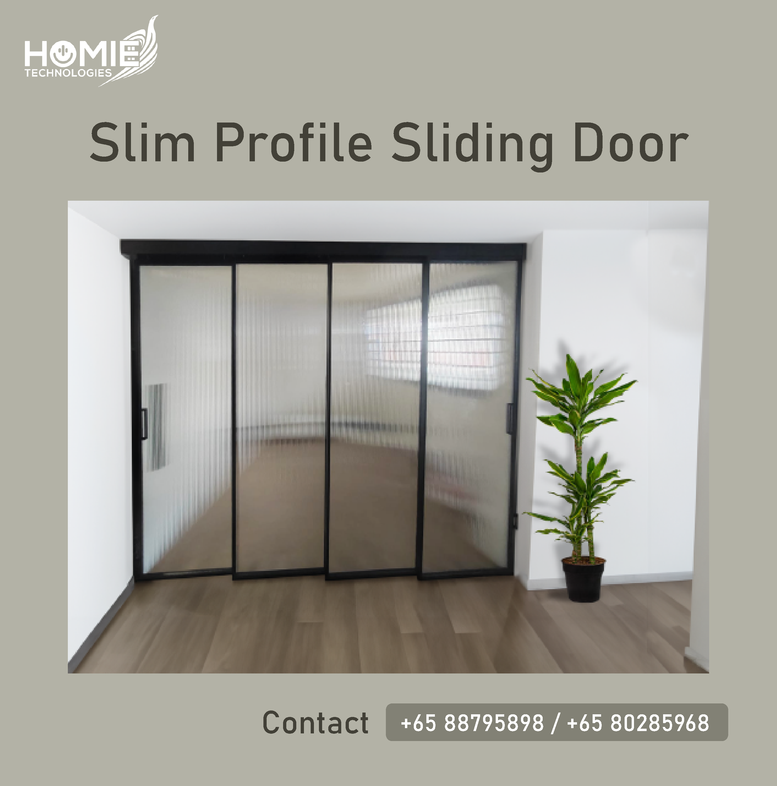 Slim Profile Sliding Door – Homie Technologies