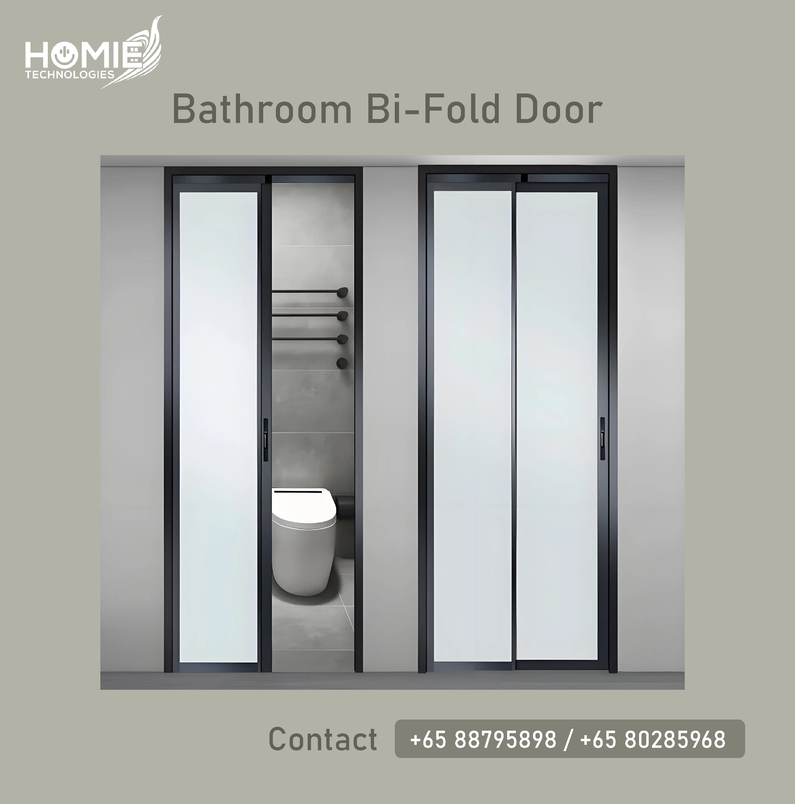 Bathroom Bi-Fold Door – Homie Technologies
